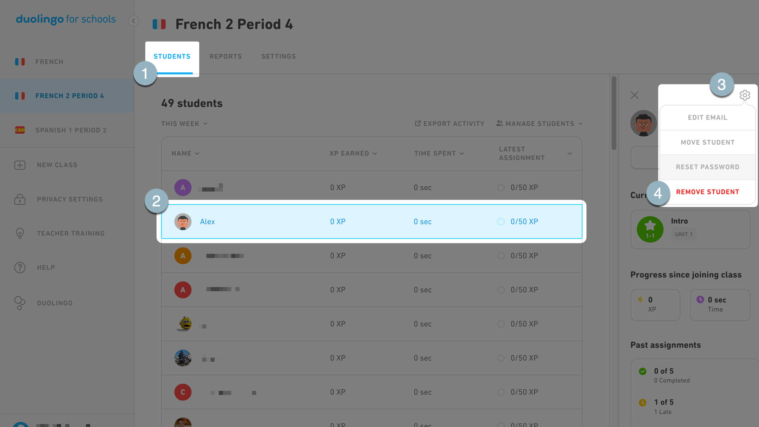 How do I remove a student from my classroom? – Duolingo for Schools